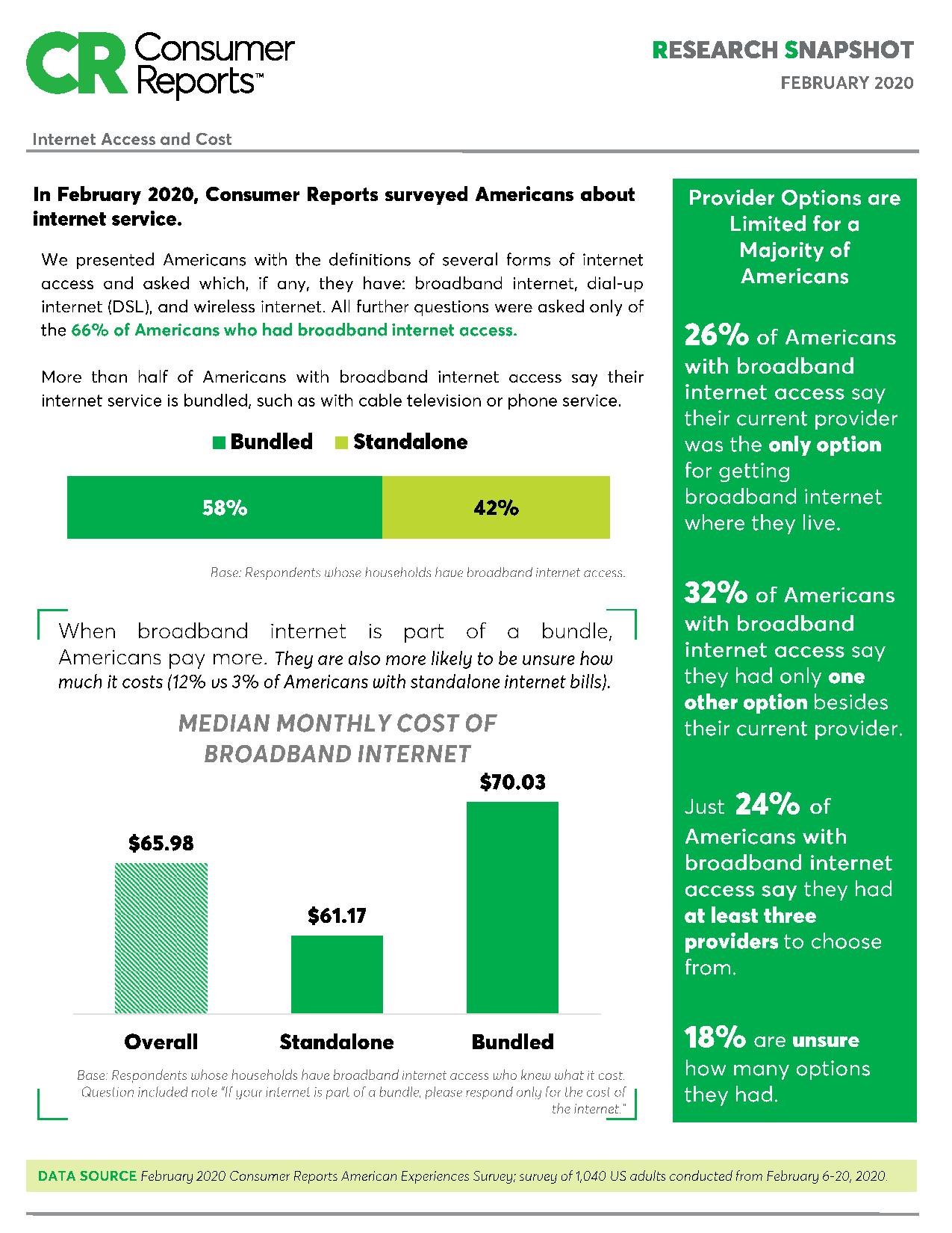 Survey: Internet Access and Cost